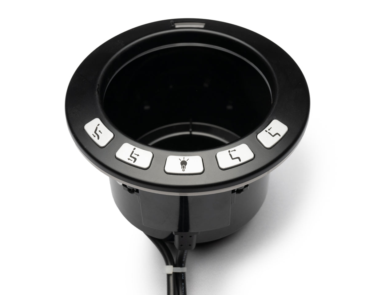 RAFFEL - Switch & Cup Holder Model: CHB R2ULBL 02 with USB All in one ...