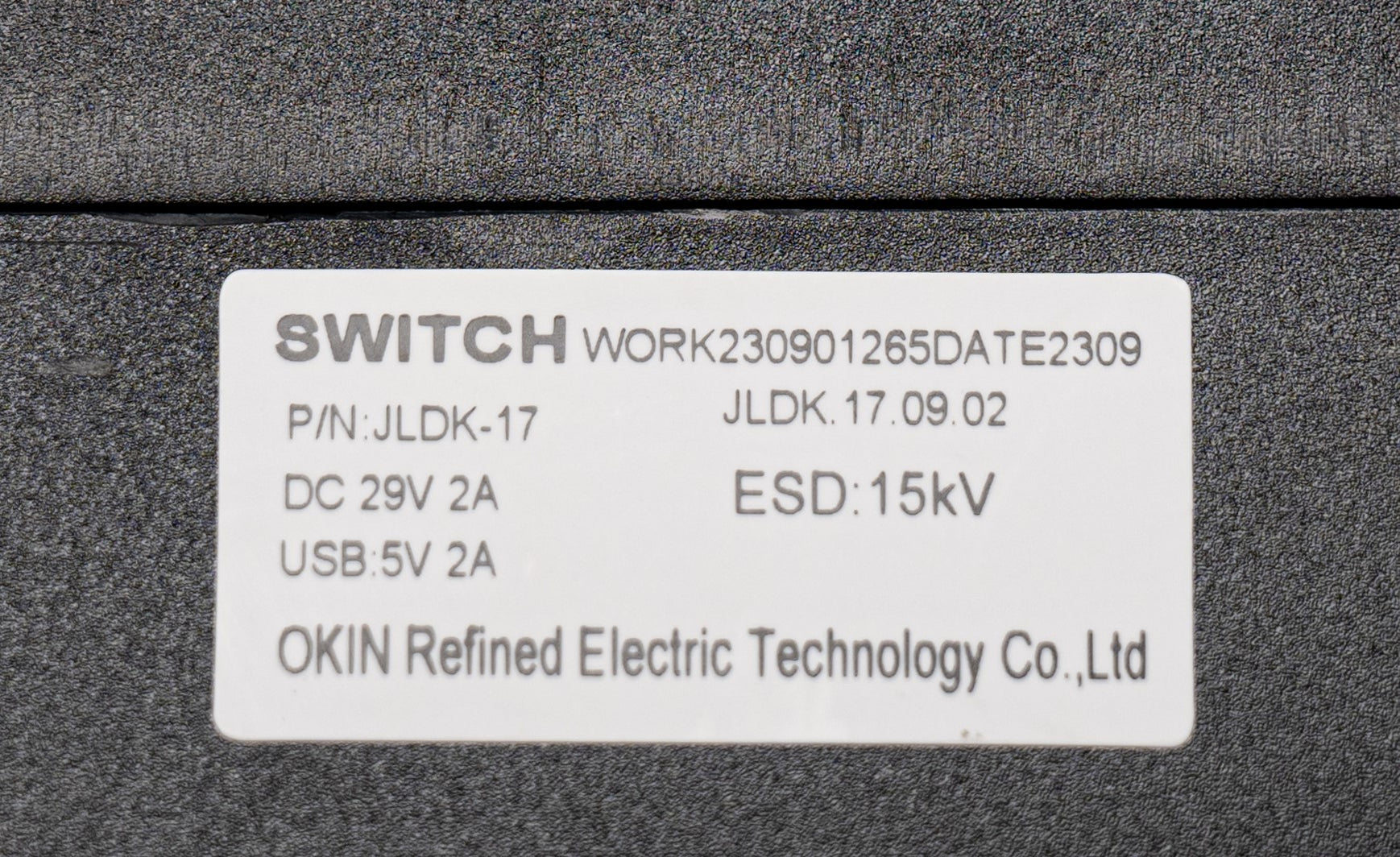 OKIN Model: JLDK.17.09.02 Switch, Hand Controller, 3 Buttons, with USB ...