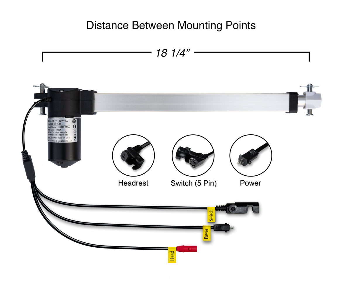 Mulin Electric - Motor Replacement Model ML19-193 Linear Actuator for ...